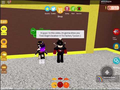 Tixie Doge’s Location ! - Roblox Tix Factory Tycoon