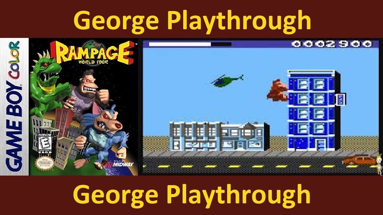 Rampage World Tour Gameboy Full George Playthrough - YouTube