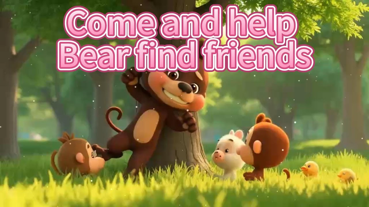 "Little Bear Find Friends" Children's sound picture book story reading ...