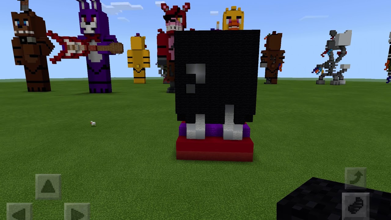 Clown springtrap fnaf ar special delivery Minecraft statue tutorial ...