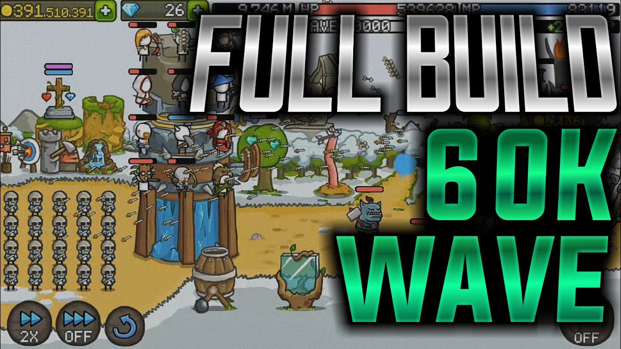 Grow Castle - Build Full Setup For Wave 60K - YouTube