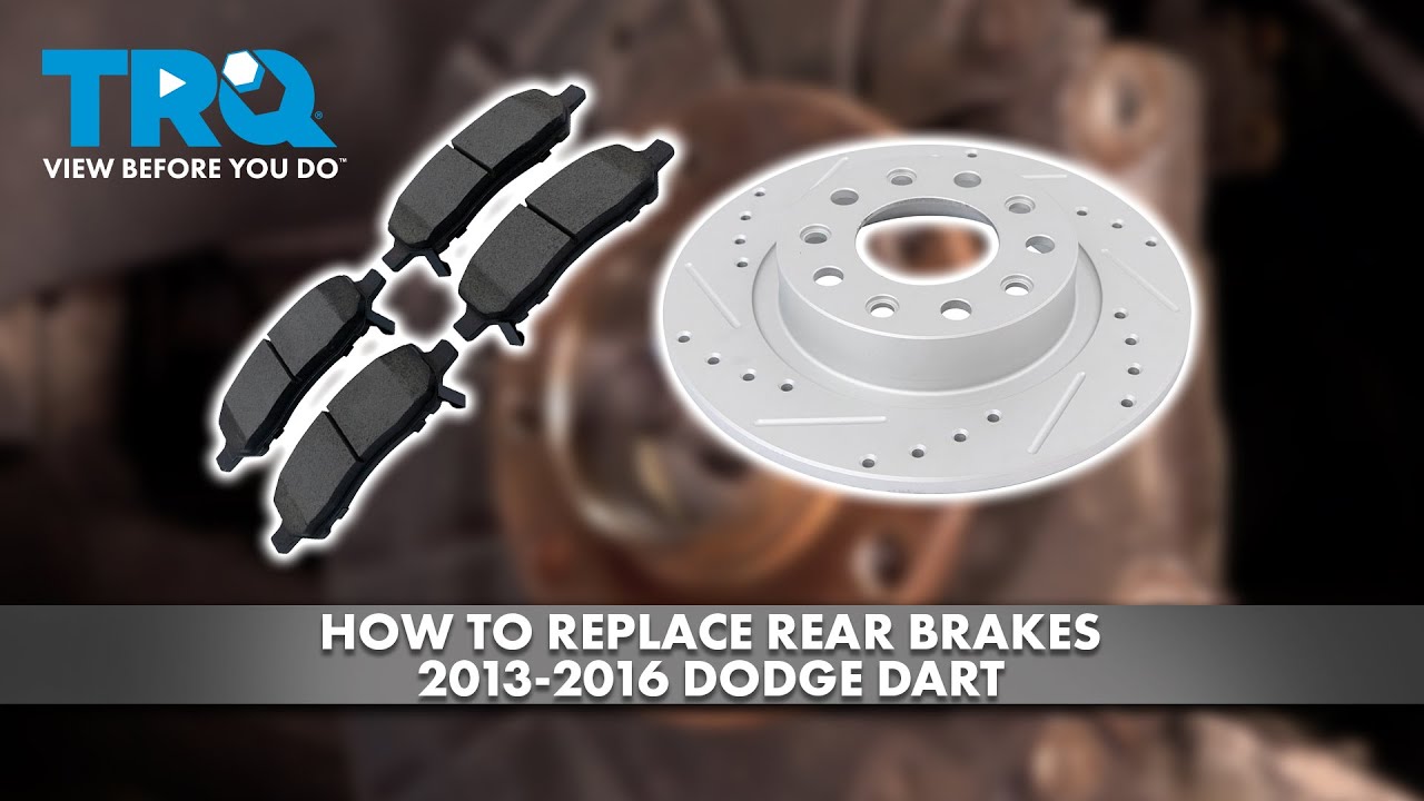 How to Replace Rear Brakes 2013-2016 Dodge Dart - YouTube