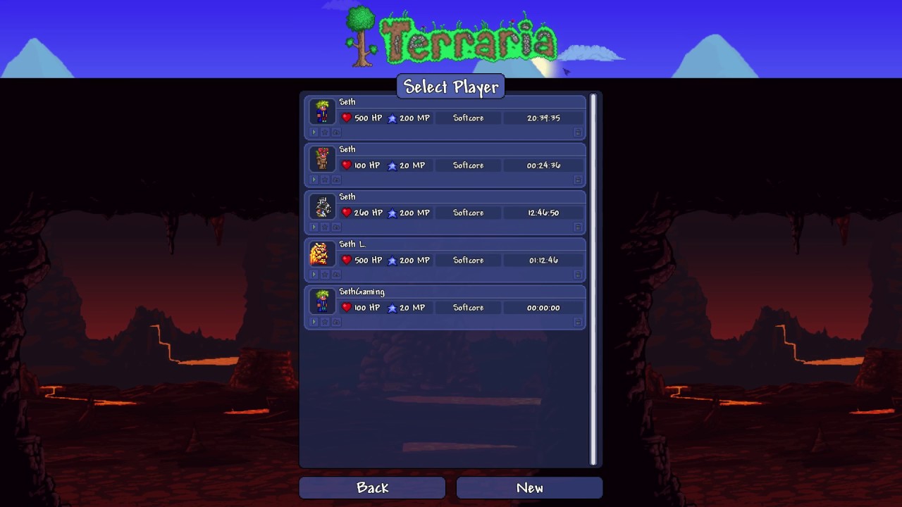 Terraria Main Menu Glitch (Red Fix Plz) - YouTube