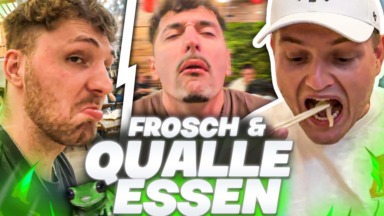 🤣😂Kotz Attacke & Lachflash GARANTIE! | WIR essen QUALLE, Frosch ...
