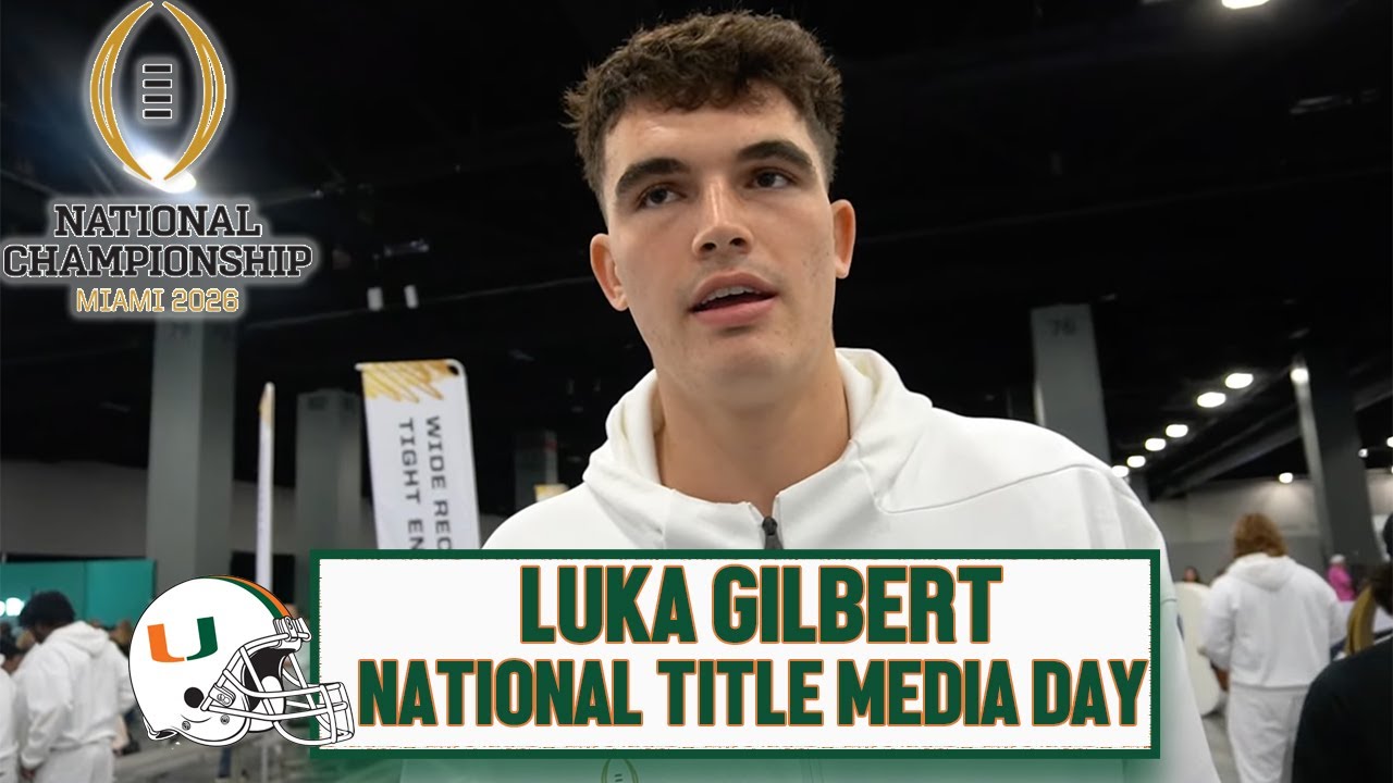 Luka Gilbert on Facing #1 Indiana | National Championship Media Day ...