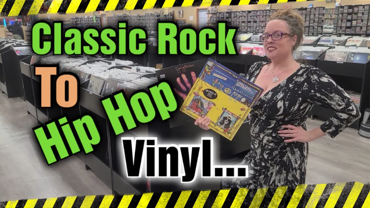 Vinyl Records - Classic Rock to Hip Hop - Record Store Fun - YouTube