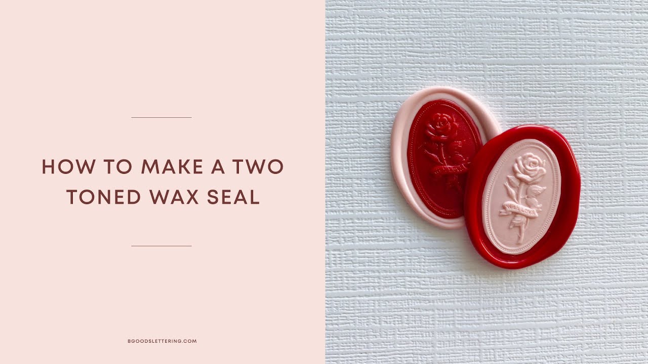 How to make a two toned wax seal - YouTube