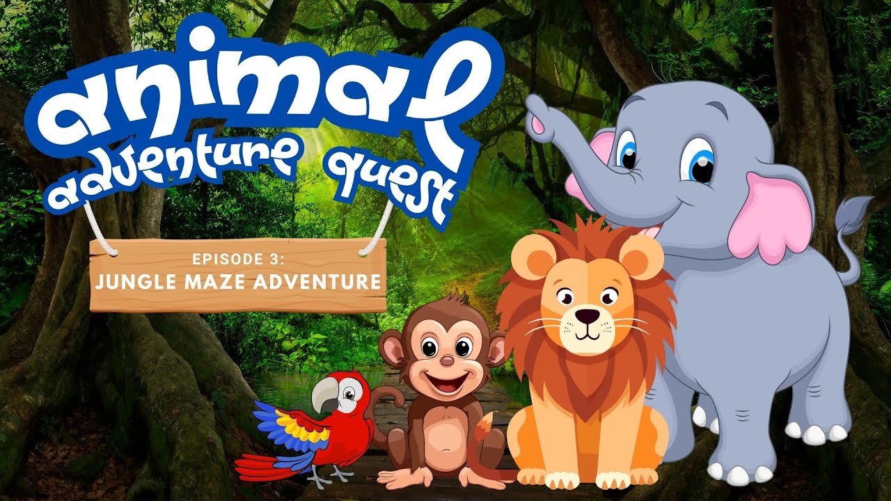 🌴 Animal Adventure Quest – Episode 3: Jungle Maze Adventure 🐒🦁🧭 - YouTube