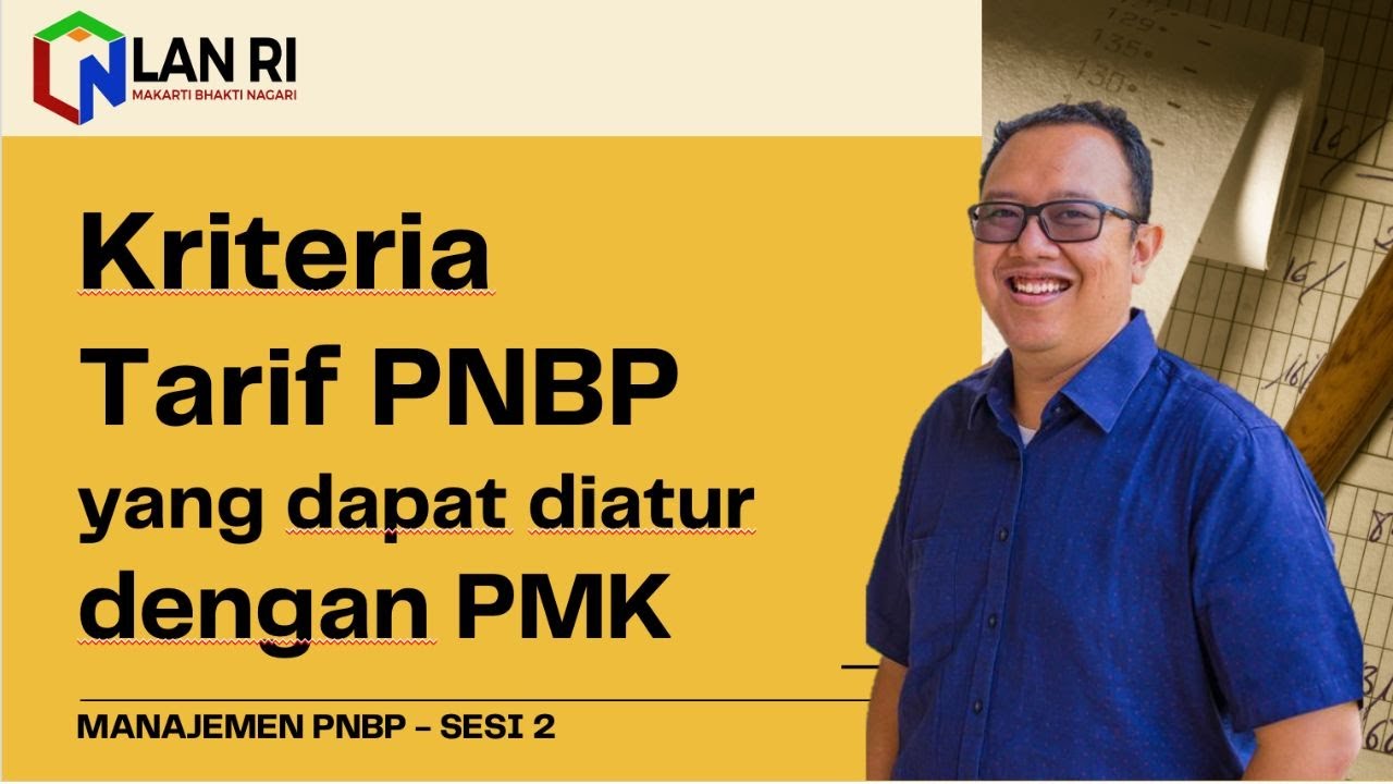 Kriteria Tarif PNBP yang dapat diatur dengan PMK - YouTube