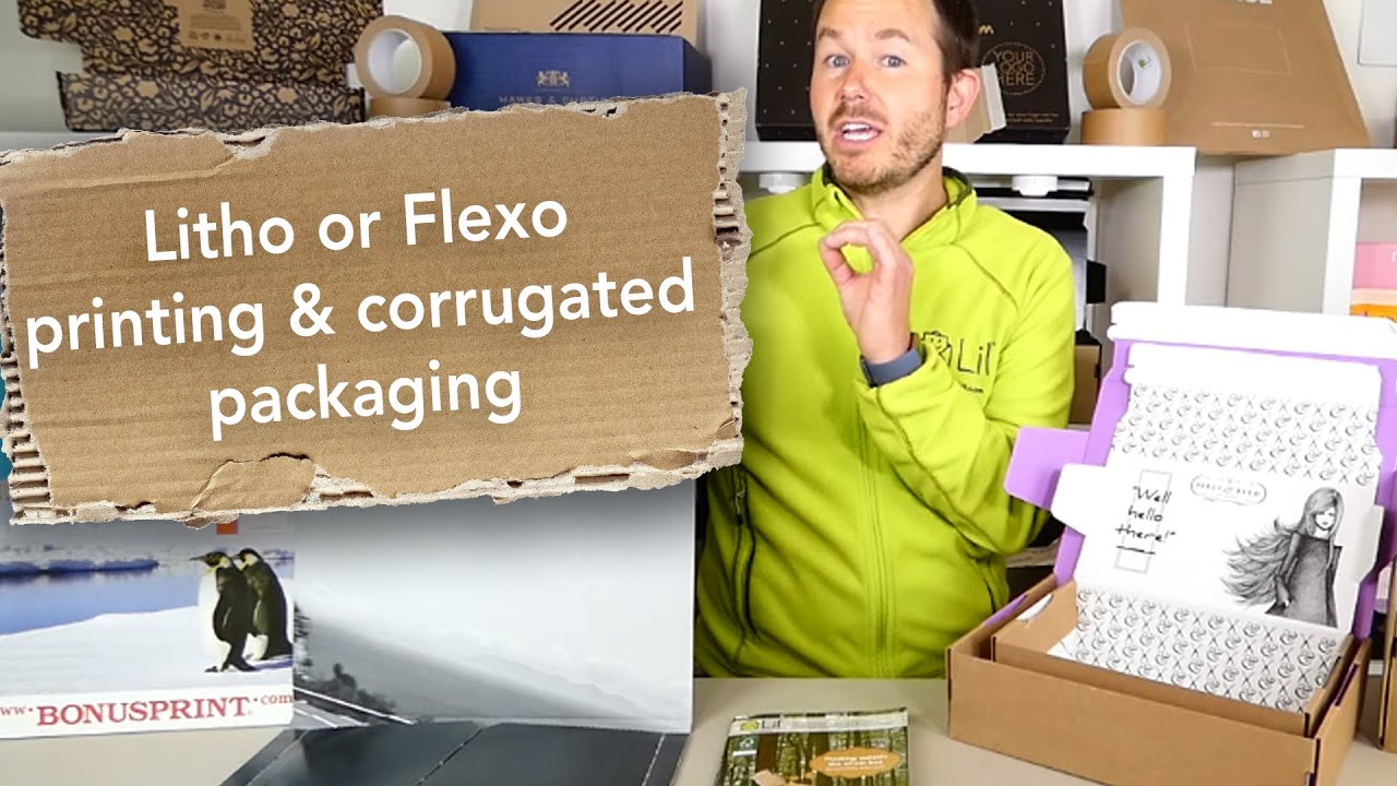 Why should corrugated boxes be printed litho or flexo? Lil packaging ...