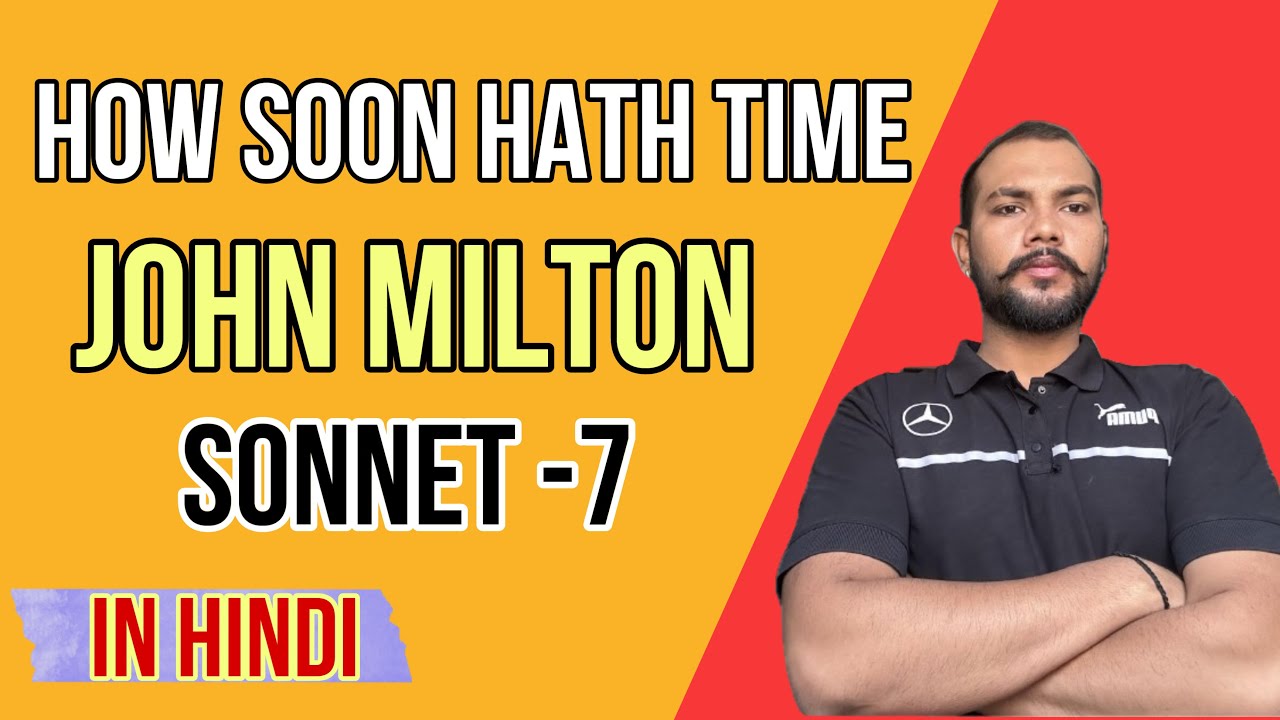 How soon hath time by john milton - YouTube