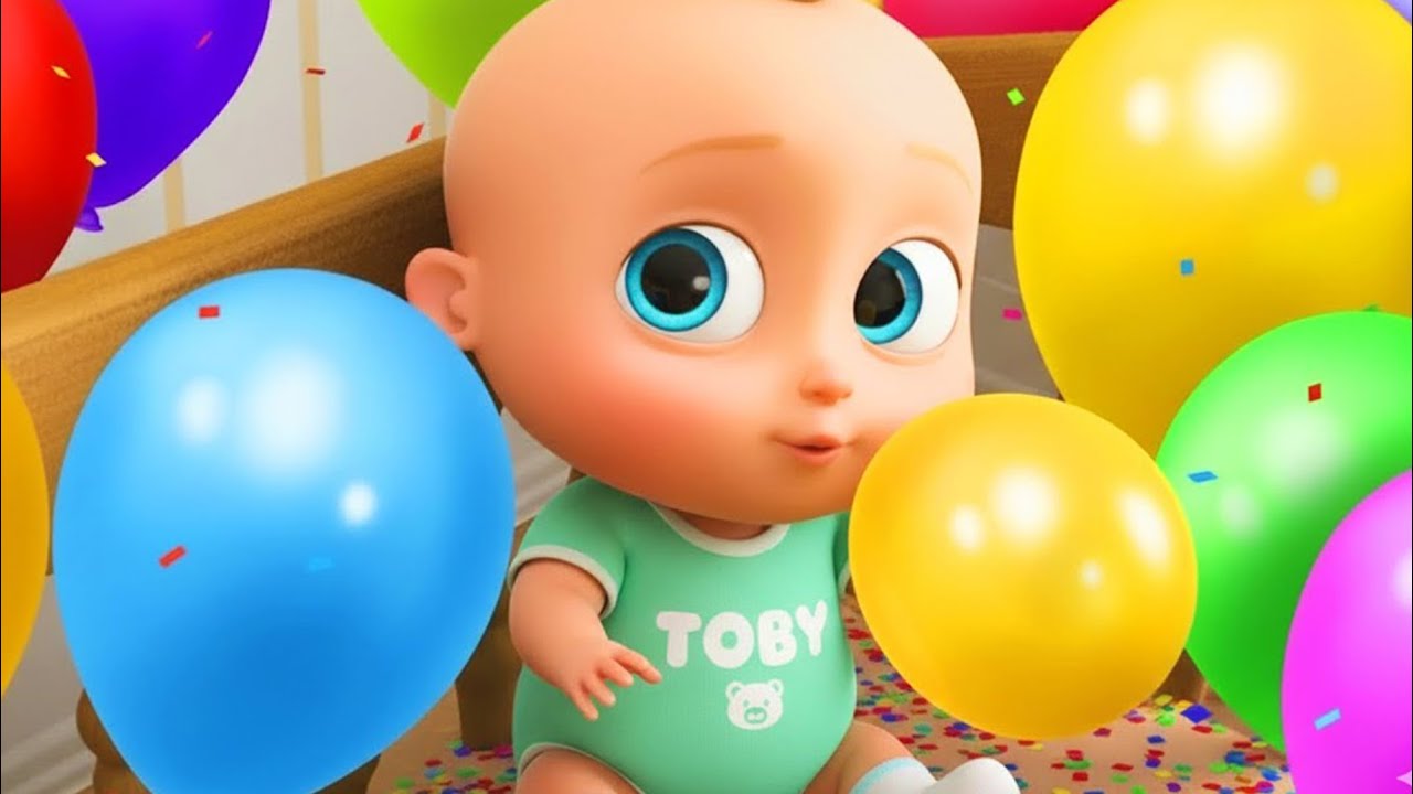 Learn Colors with Balloons| Twinkle Twinkle Little Star | Baby Toby ...
