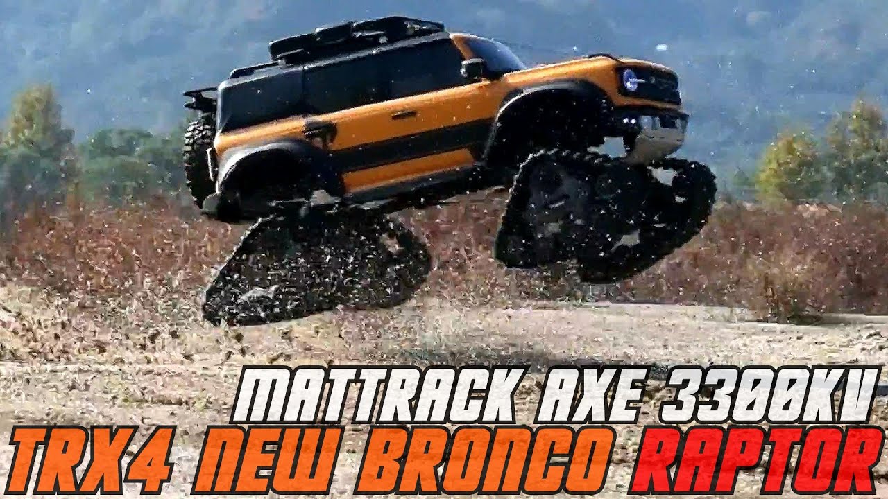 RC Car Traxxas TRX4 2021 Ford Bronco Mattrack (H-Tech Raptor Body Kit ...