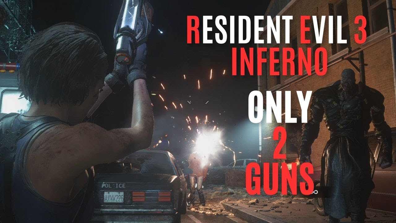 Resident Evil 3 Remake Inferno Only 2 Guns - YouTube