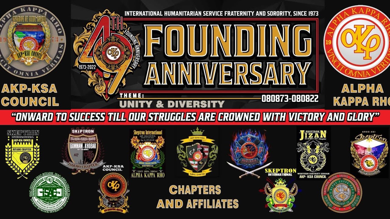 AKP 49th FOUNDING ANNIVERSARY KSA COUNCIL - YouTube