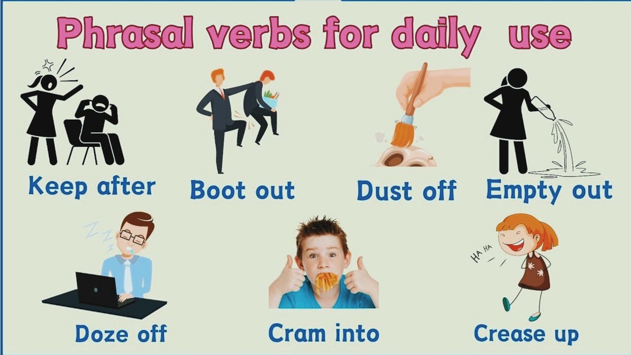 Phrasal verbs for daily use | Vocabulary by topics #phrasalverbs - YouTube