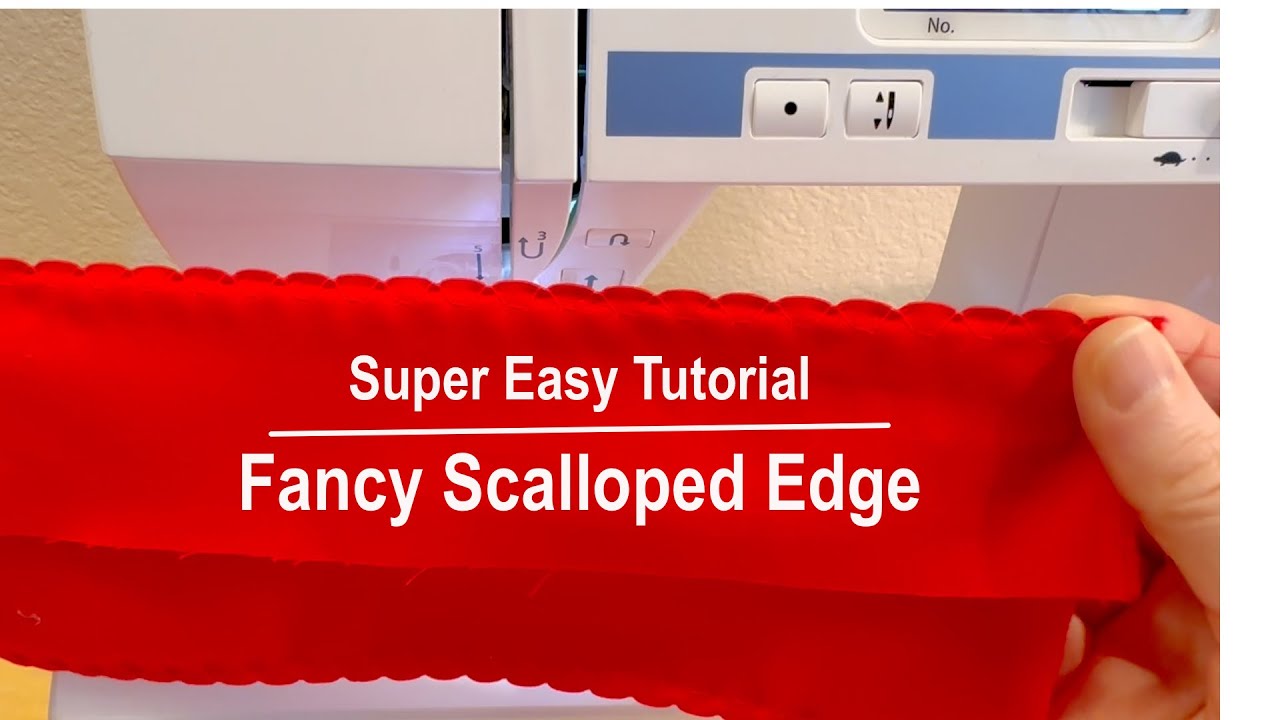 Scalloped Edge Easy Finish Stitch Tutorial #sewingtips - YouTube