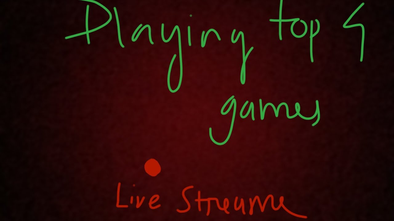 playing the top 4 games in my first live stream 😎 - YouTube