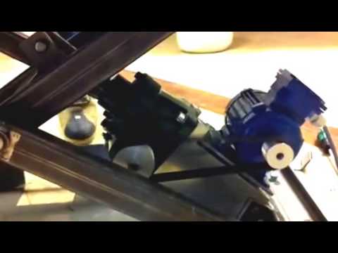build a electric scissor lift platform with lead screw jack worm and ...
