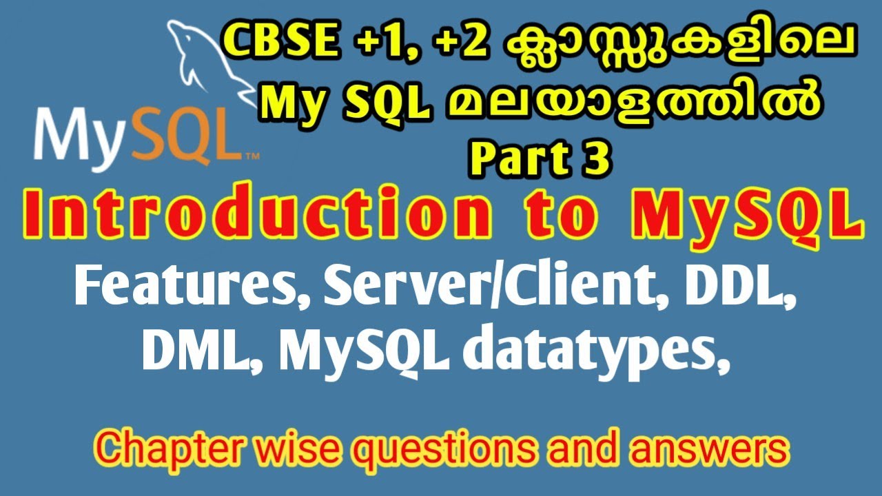 Mysql Introduction To Concepts Of Data Types My Sql Tutorial In 6027