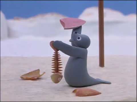 Pingu 9 Pingu Plays Fish Tennis Original VHS version HQ Restored - YouTube