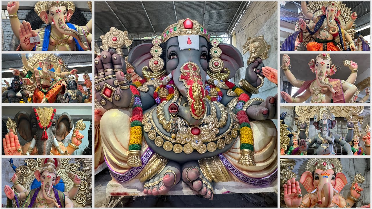 Ganesh Singh Kalakar Workshop Unique Idols | most Unique Idols Dhoolpet ...