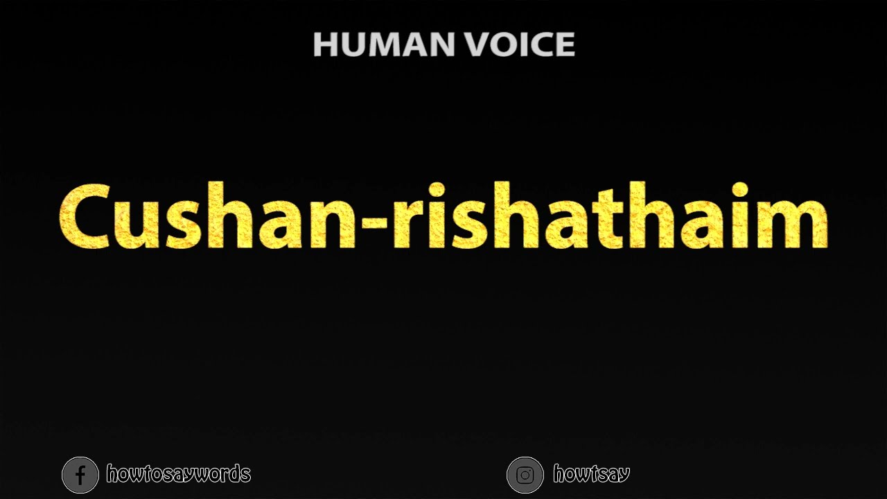 How To Pronounce Cushan rishathaim - YouTube