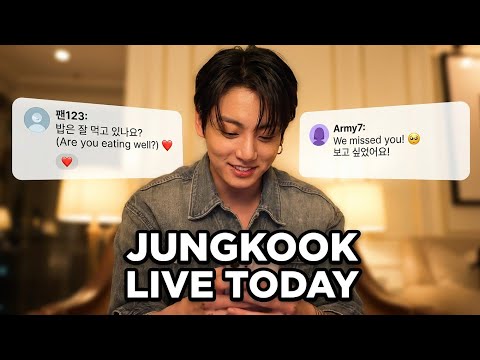 🐰🍎 Multiple Subtitles | BTS Jungkook LIVE Today Full Weverse Broadcast