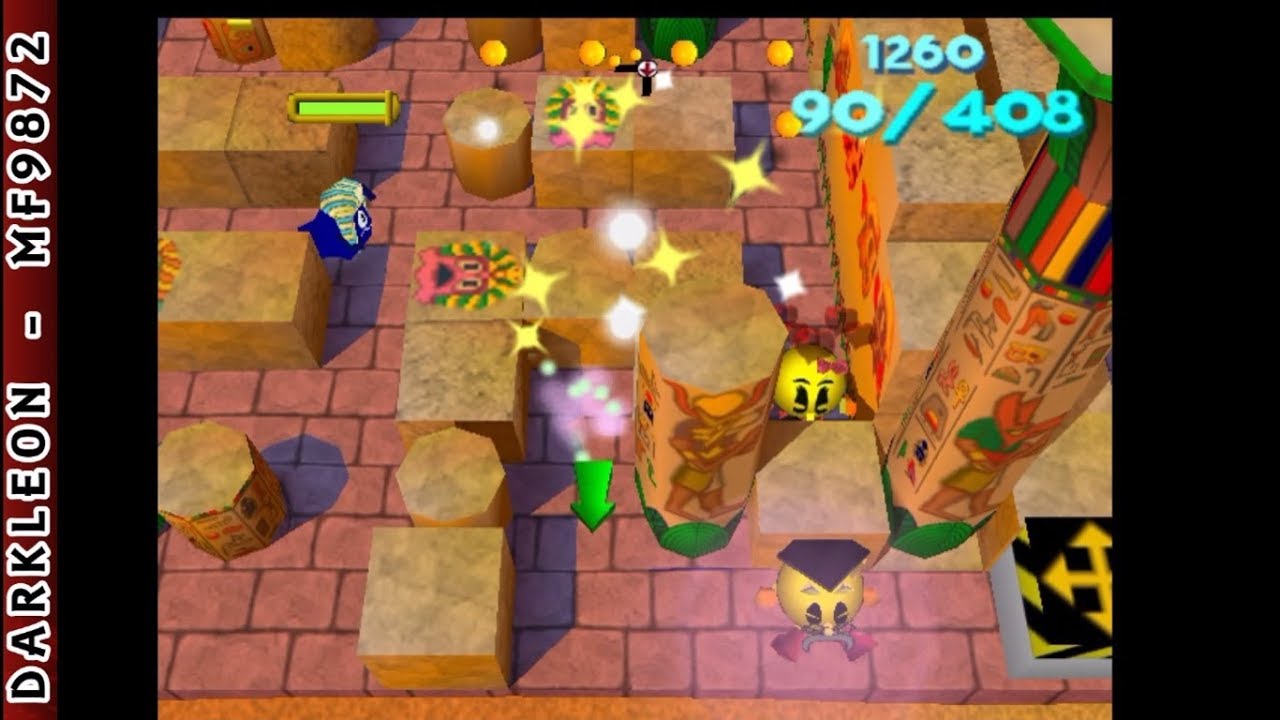 Nintendo 64 - Ms. Pac Man Maze Madness © 2000 Namco - Gameplay - YouTube