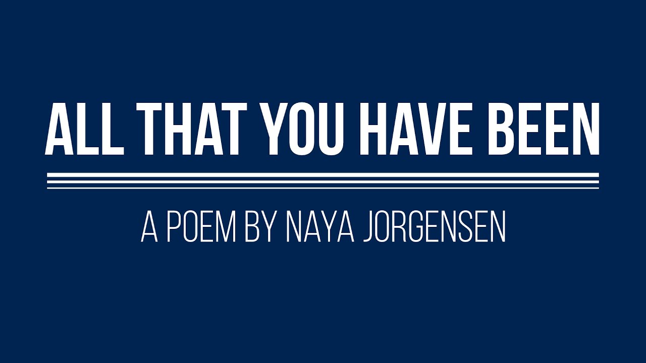 All That You Have Been: A Poem for the SAS Class of 2020 - YouTube