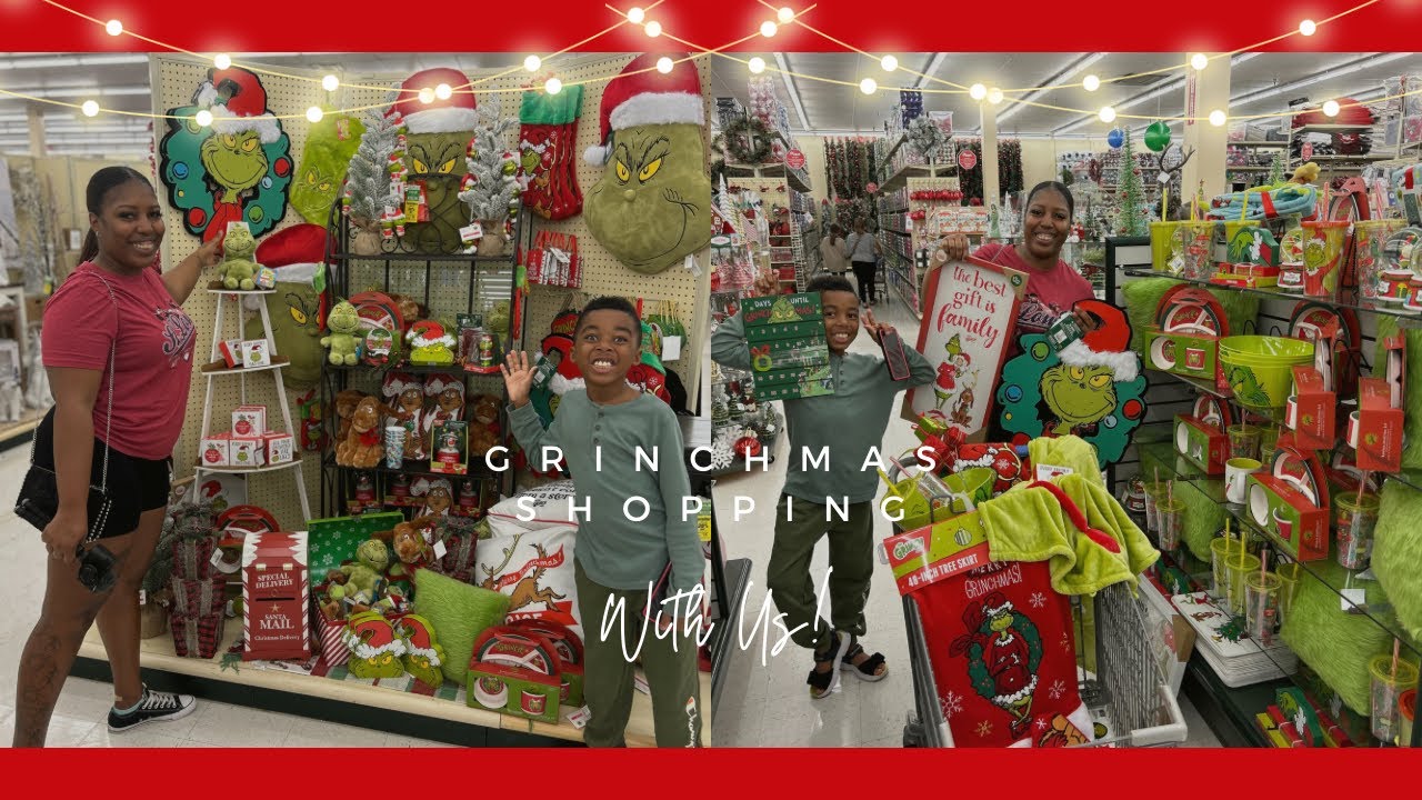 Grinchmas Shopping | Five Below Grinch Decor | 2023 Hobby Lobby Grinch ...