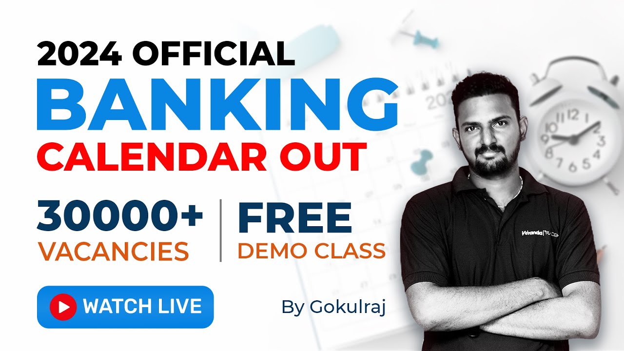 Banking Exams Calendar Out for 2024 | Free Online LIVE Class | Veranda ...