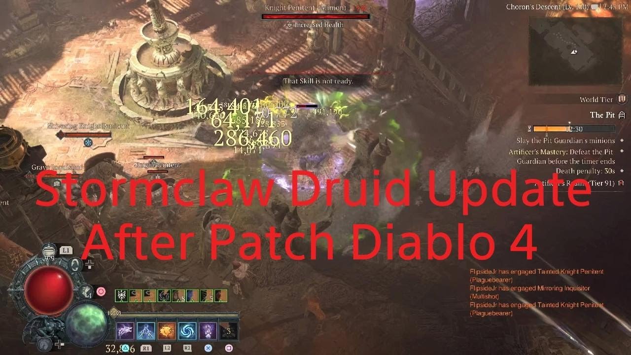 Diablo IV Stormclaw Druid Update After Patch - YouTube