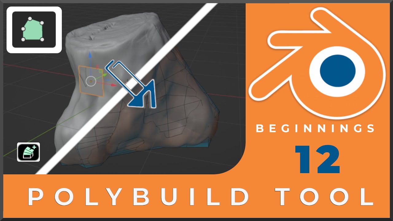 How to use the Polybuild Tool in Blender - Tutorial 12: BLENDER ...
