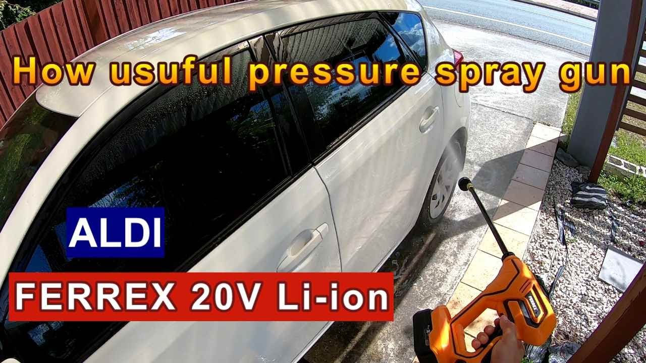 How usuful Aldi Ferrex pressure spray gun. Buy or not? - YouTube