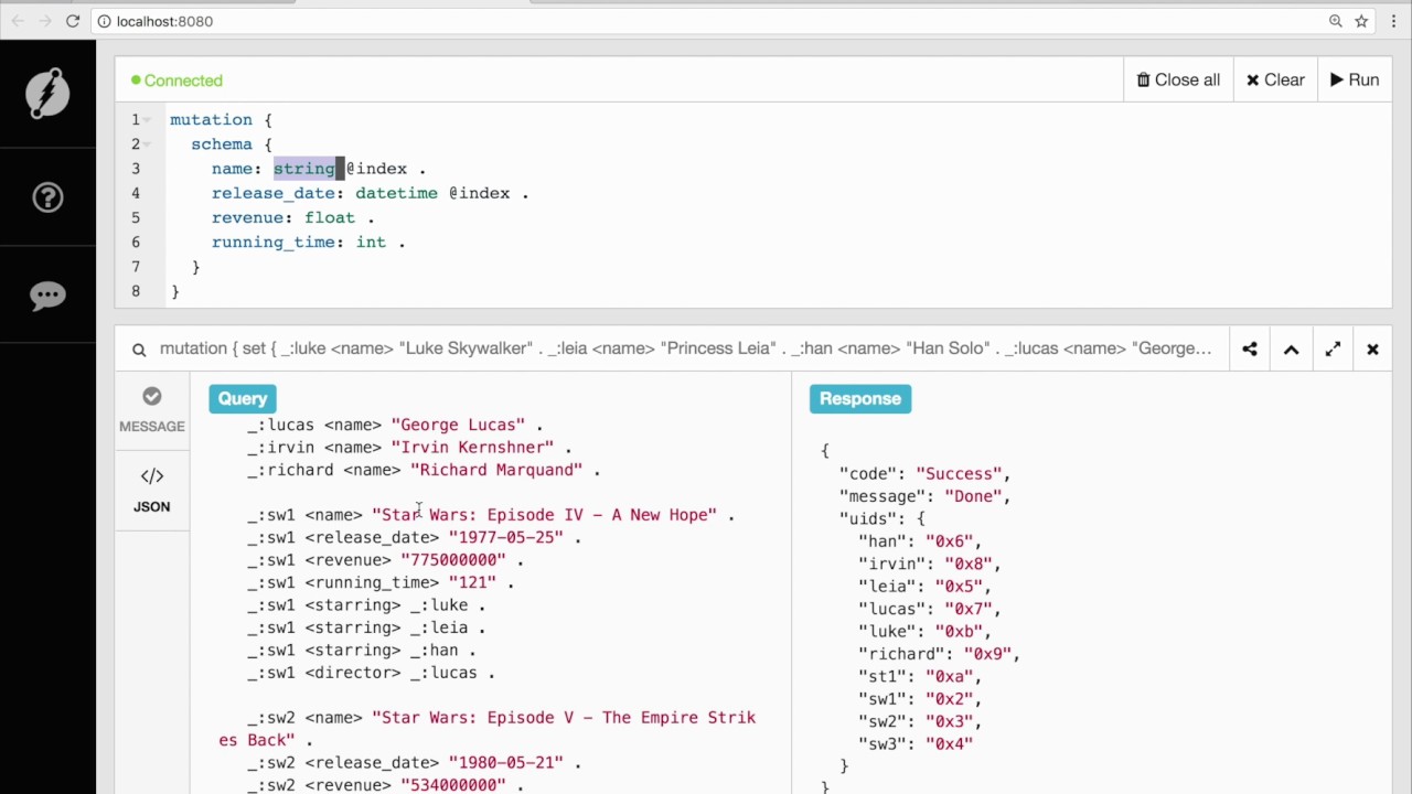 Graph Database: Get Started (2017) Dgraph Version v0.8.0 - YouTube
