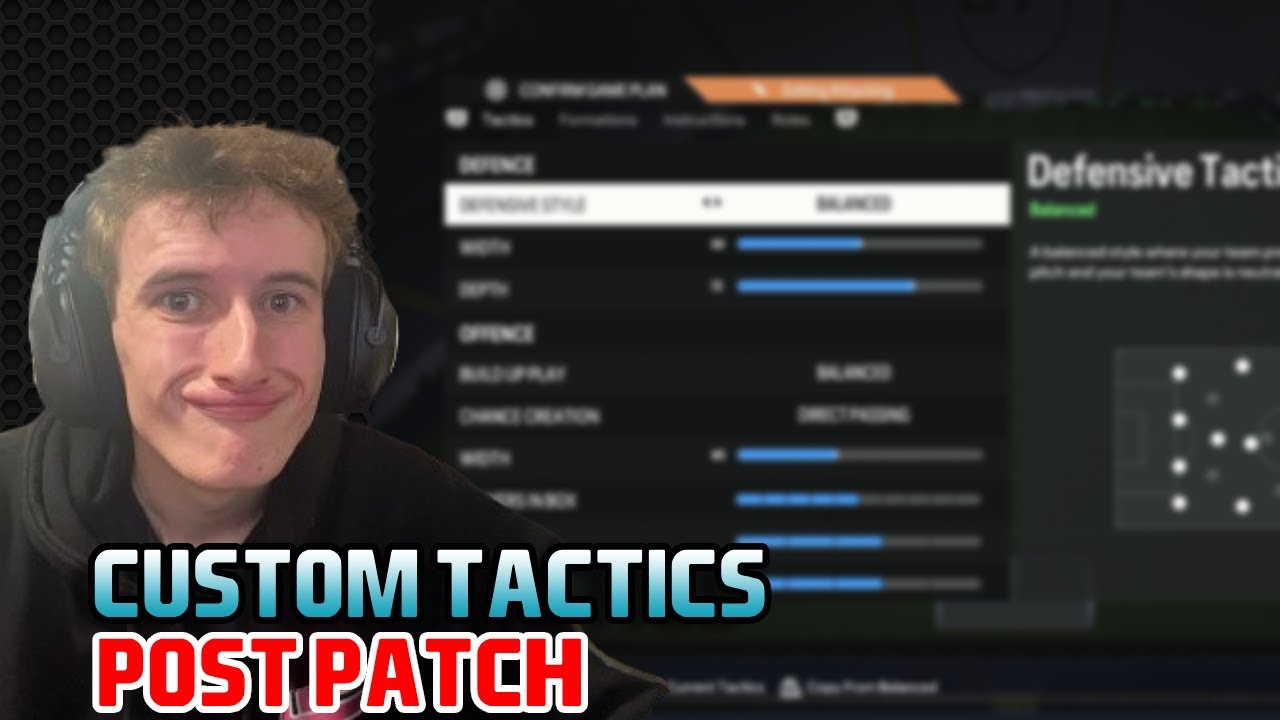 EaFc Post Patch Custom Tactics - YouTube