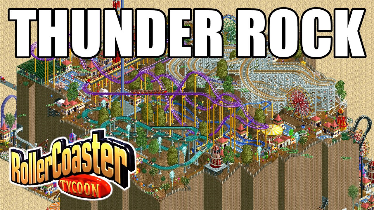 Thunder Rock Playthrough - Rollercoaster Tycoon - OpenRCT2 - YouTube
