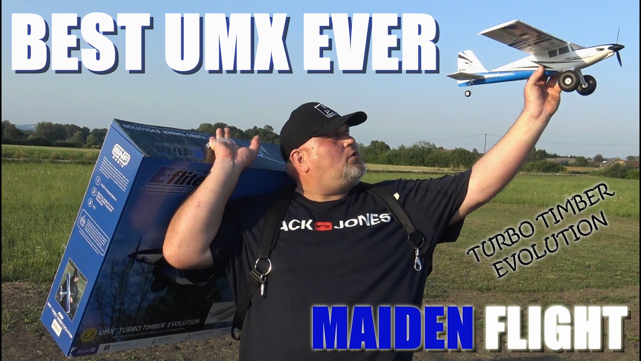 UMX Turbo Timber Evolution BNF Basic with AS3X and SAFE Maiden flight ...