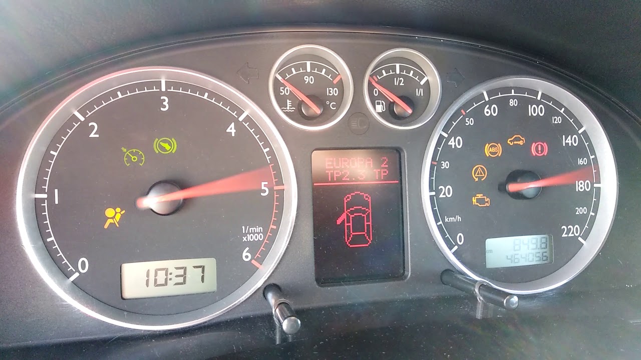 Needle sweep icon - VW Cluster - YouTube