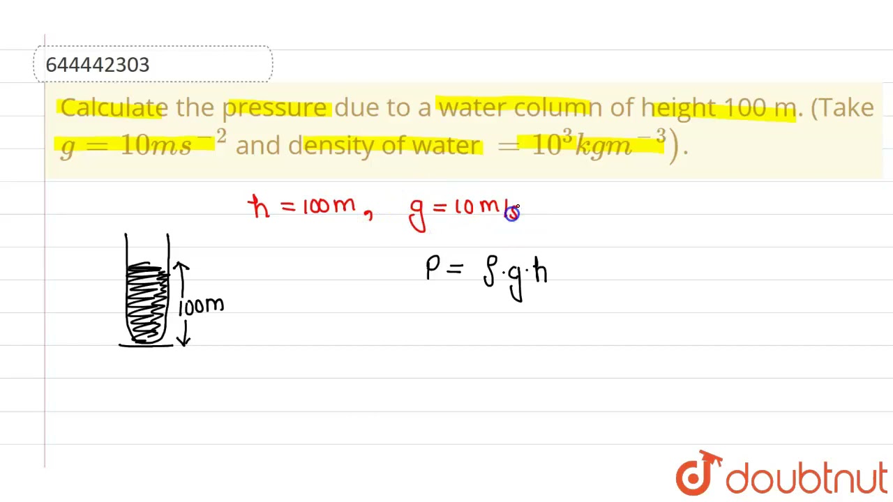 Poli ist Etichet Bine Educat Water Column Pressure Calculation Mirare poli-ist-etichet-bine-educat-water-column-pressure-calculation-mirare
