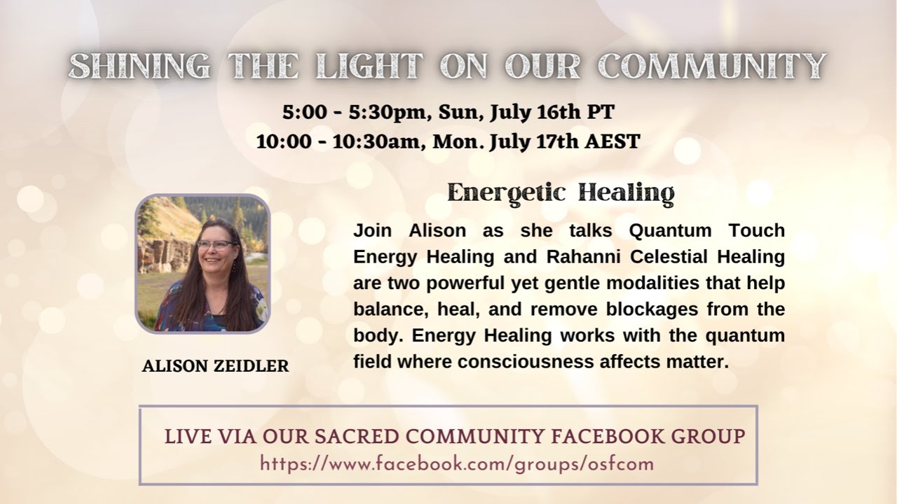 Shining The Light On Our Community with Alison Zeidler - YouTube