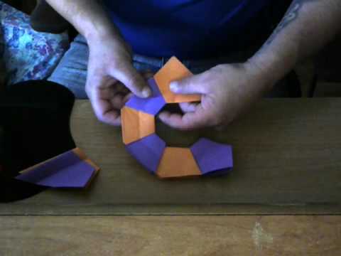 How to fold an origami frisbee - YouTube
