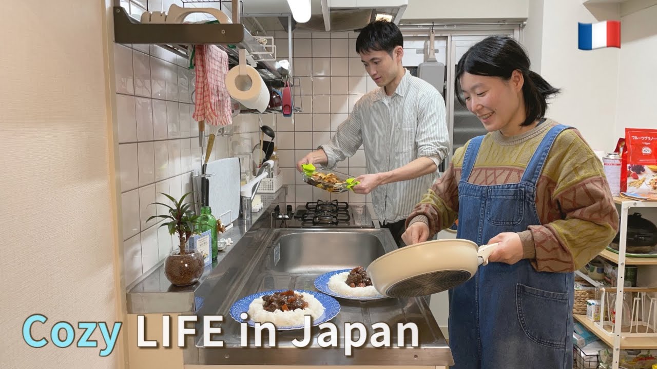 Cozy LIFE in Japan 🇯🇵: The Day we challenged French Cuisine! - YouTube