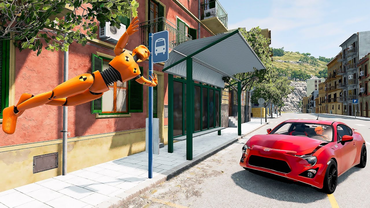 Cars vs Dummy #3 BeamNg Drive - YouTube