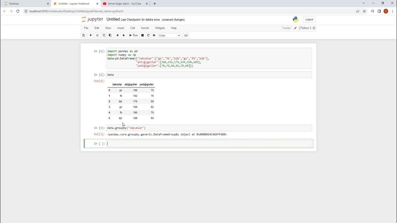 Python ile Veri Bilimi 41 DataFrame Aggregate Fonksiyonu - YouTube