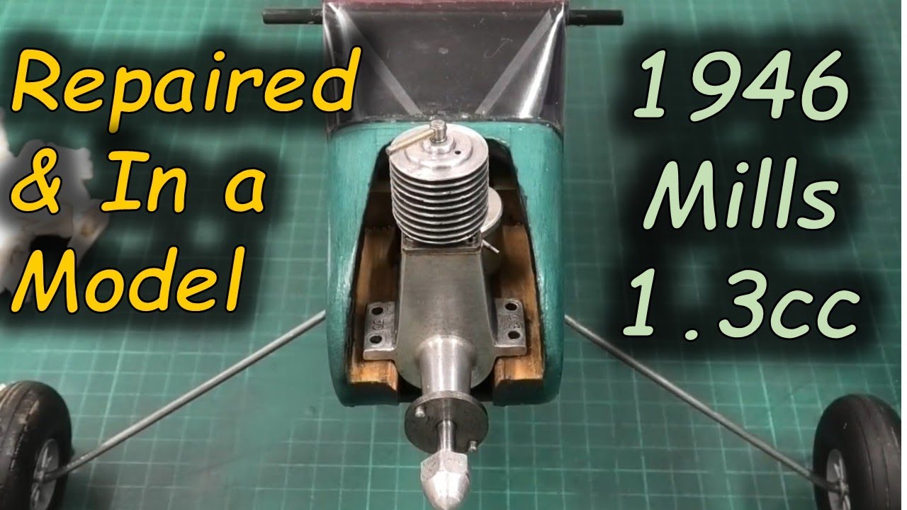 Repaired 1.3cc Mills Mk1 Diesel Engine into a Model!! - Vintage Model L ...