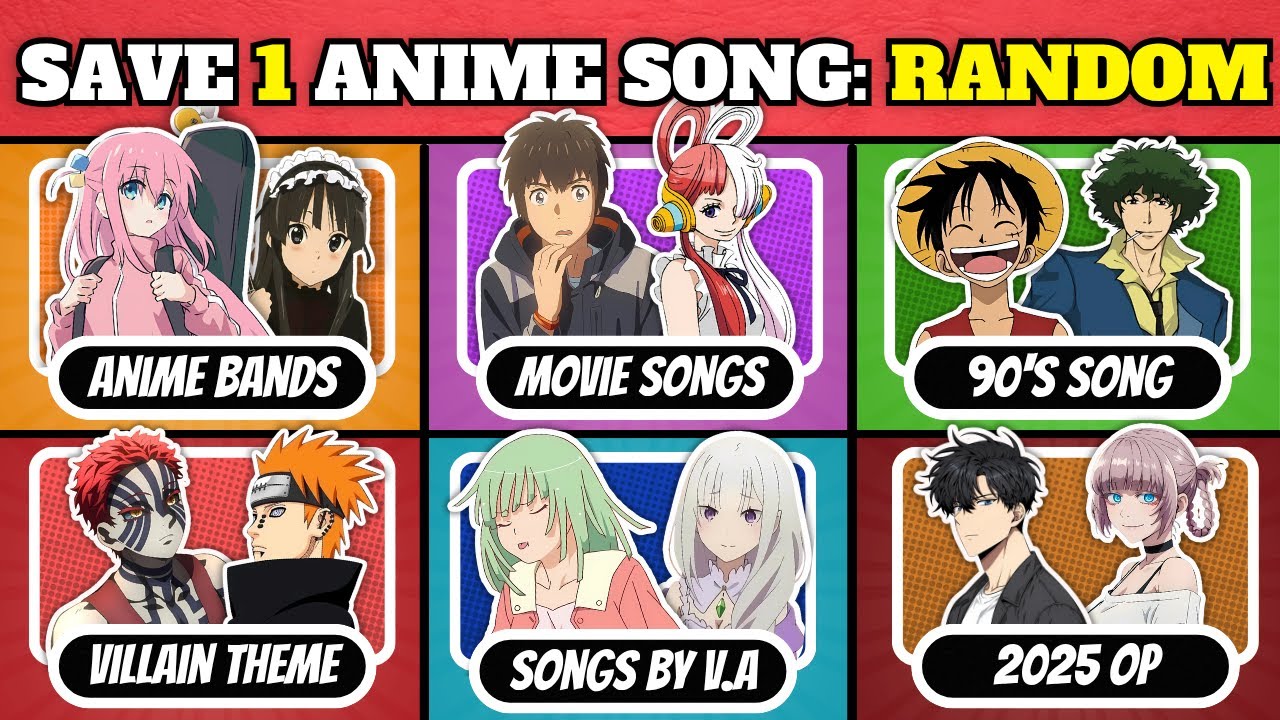 🎵 SAVE ONE ANIME SONG with RANDOM RULES! 🔥 | Anime Quiz! - YouTube