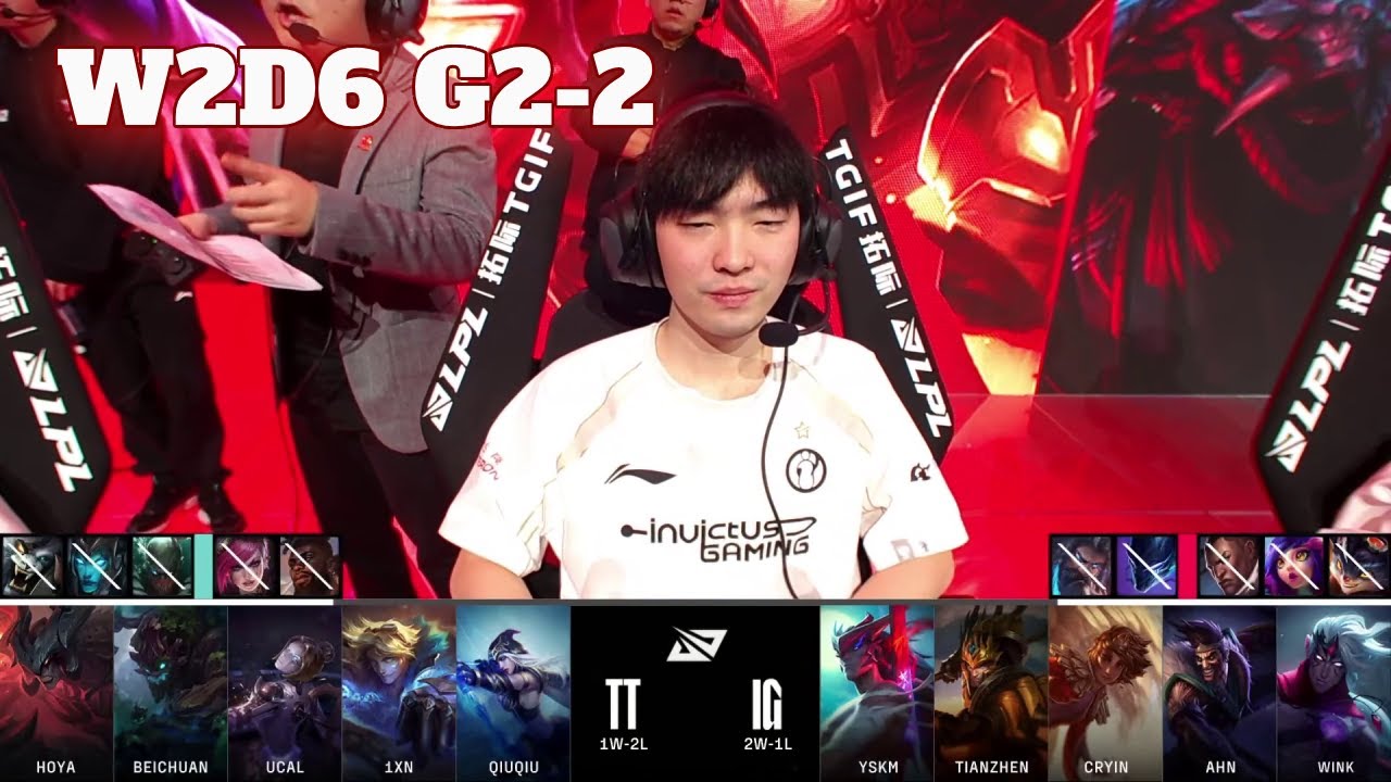 IG vs TT - Game 2 | Week 2 Day 6 LPL Spring 2024 | Invictus Gaming vs ThunderTalk Gaming G2 ...