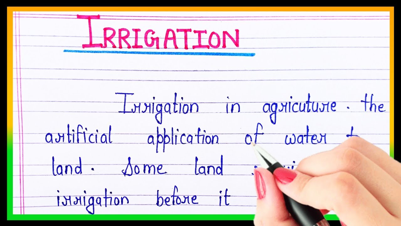 What is irrigation | Definition of irrigation | Irrigation kise kahte ...
